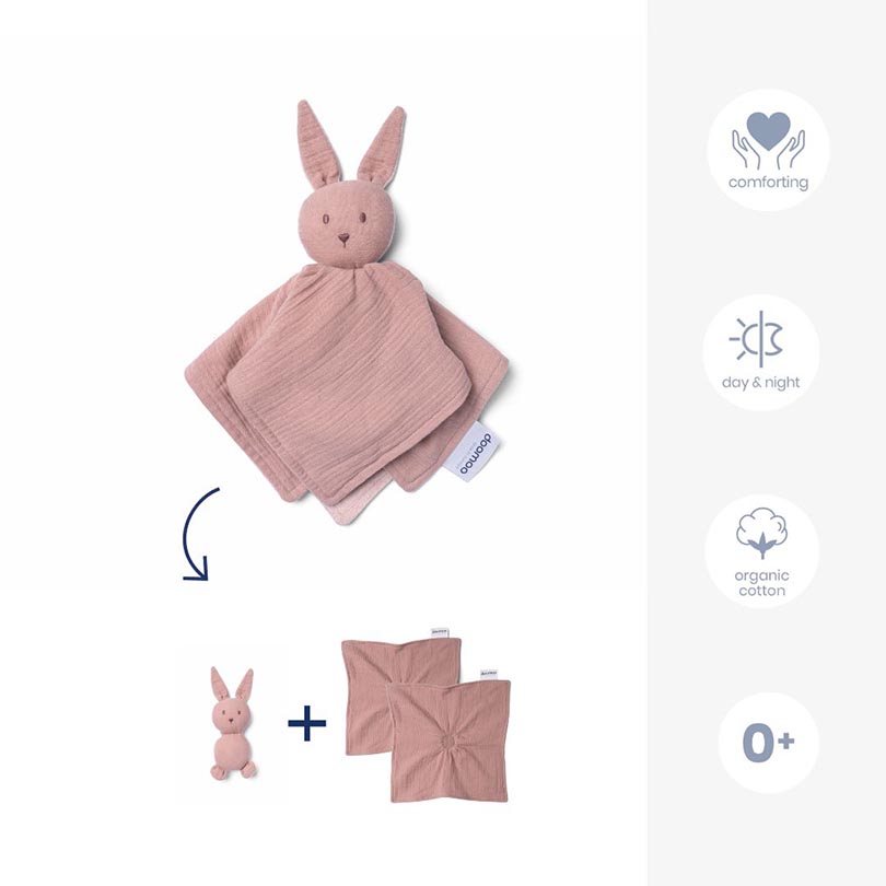 Doomoo Basics Doudou You & Me – Rosa – Compre produtos para bebés na ...